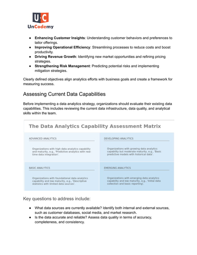 Building a Successful Data Analytics Strategy: Key Considerations | PDF