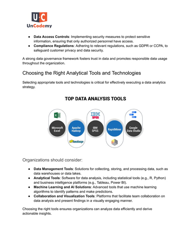 Building a Successful Data Analytics Strategy: Key Considerations | PDF