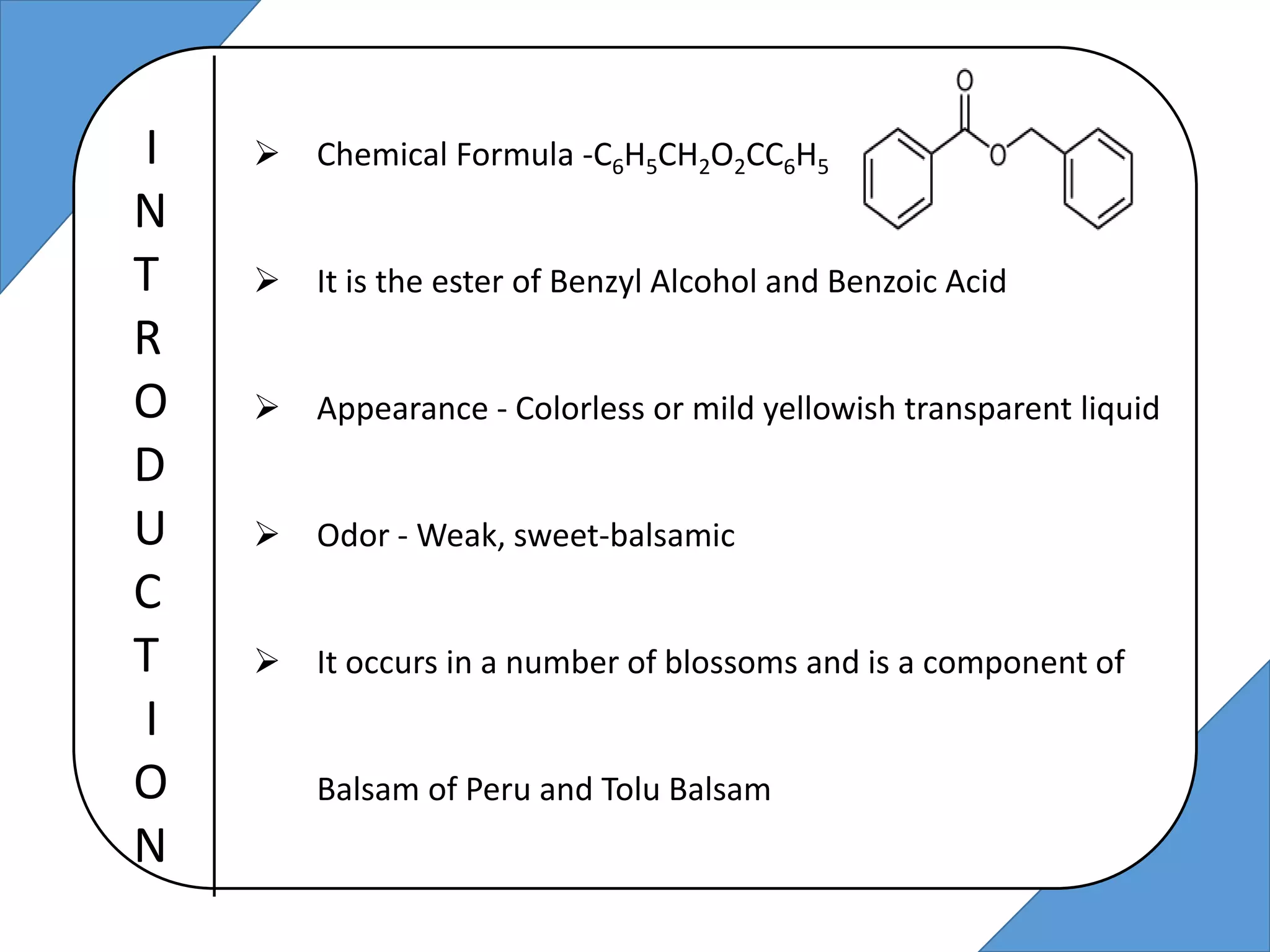 Benzyl Benzoate | PPT