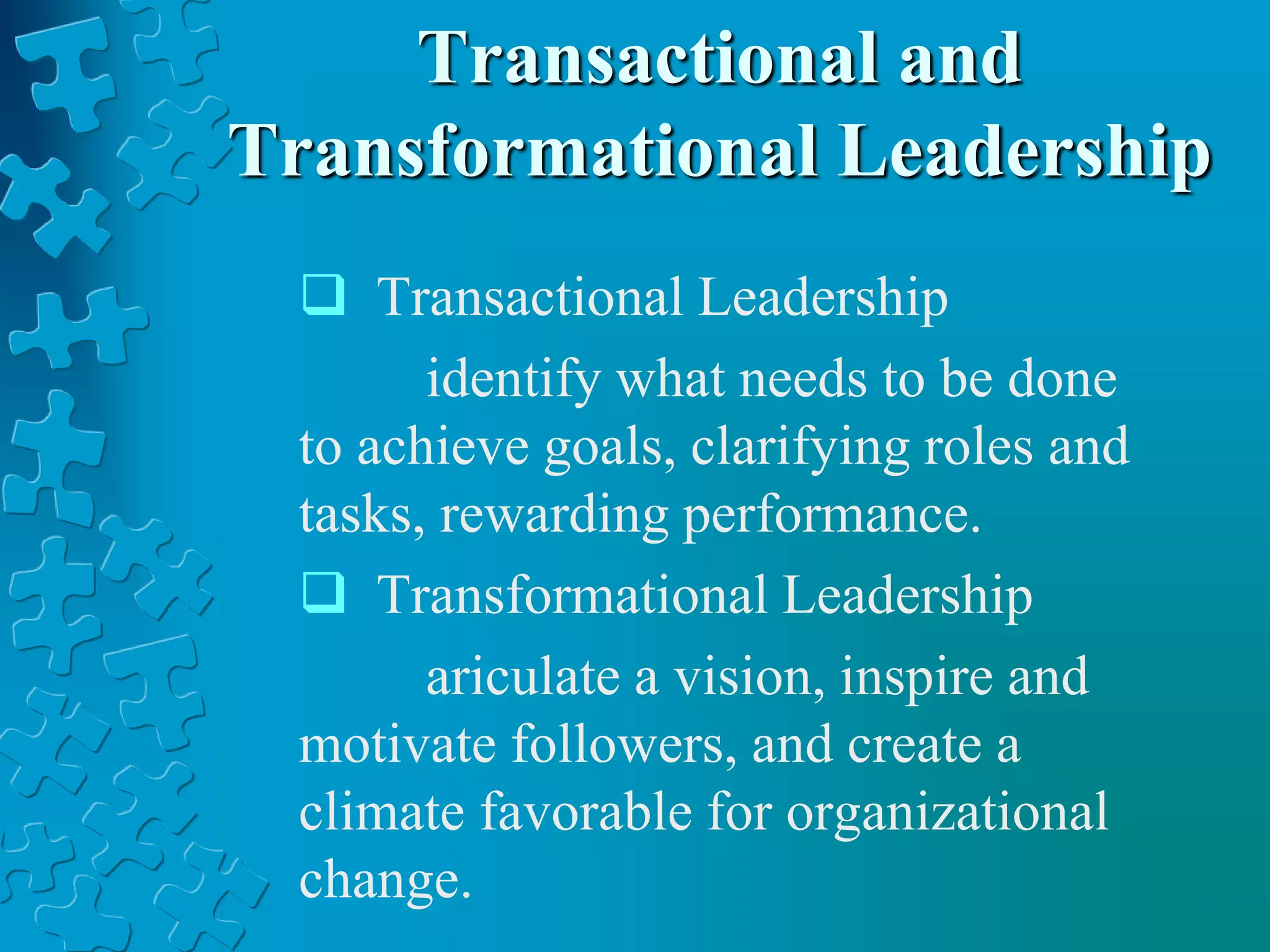 Transational leadership | PPTX