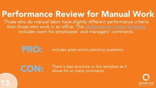 17 Performance Review Templates to Motivate Employees | PDF
