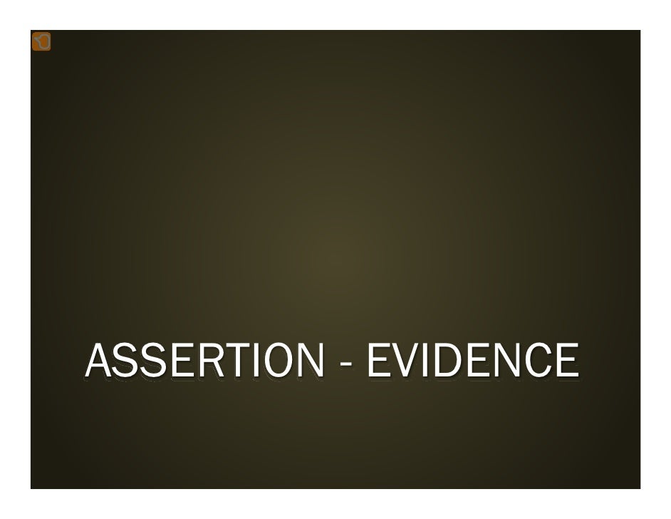 Assertion Evidence