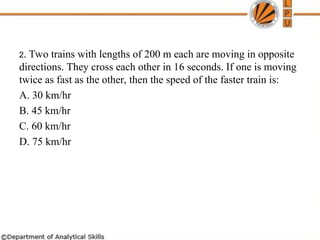 17 Problems on trains to understand u basics of it .ppt
