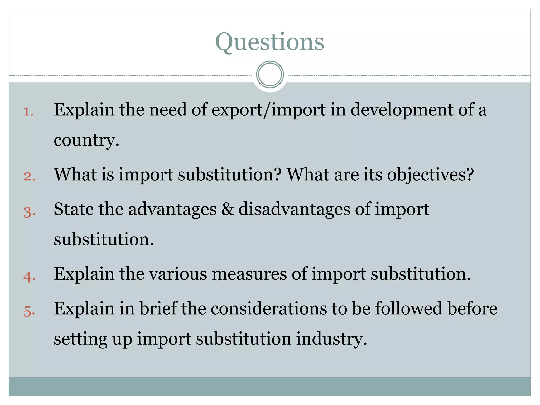import substitution | PPTX