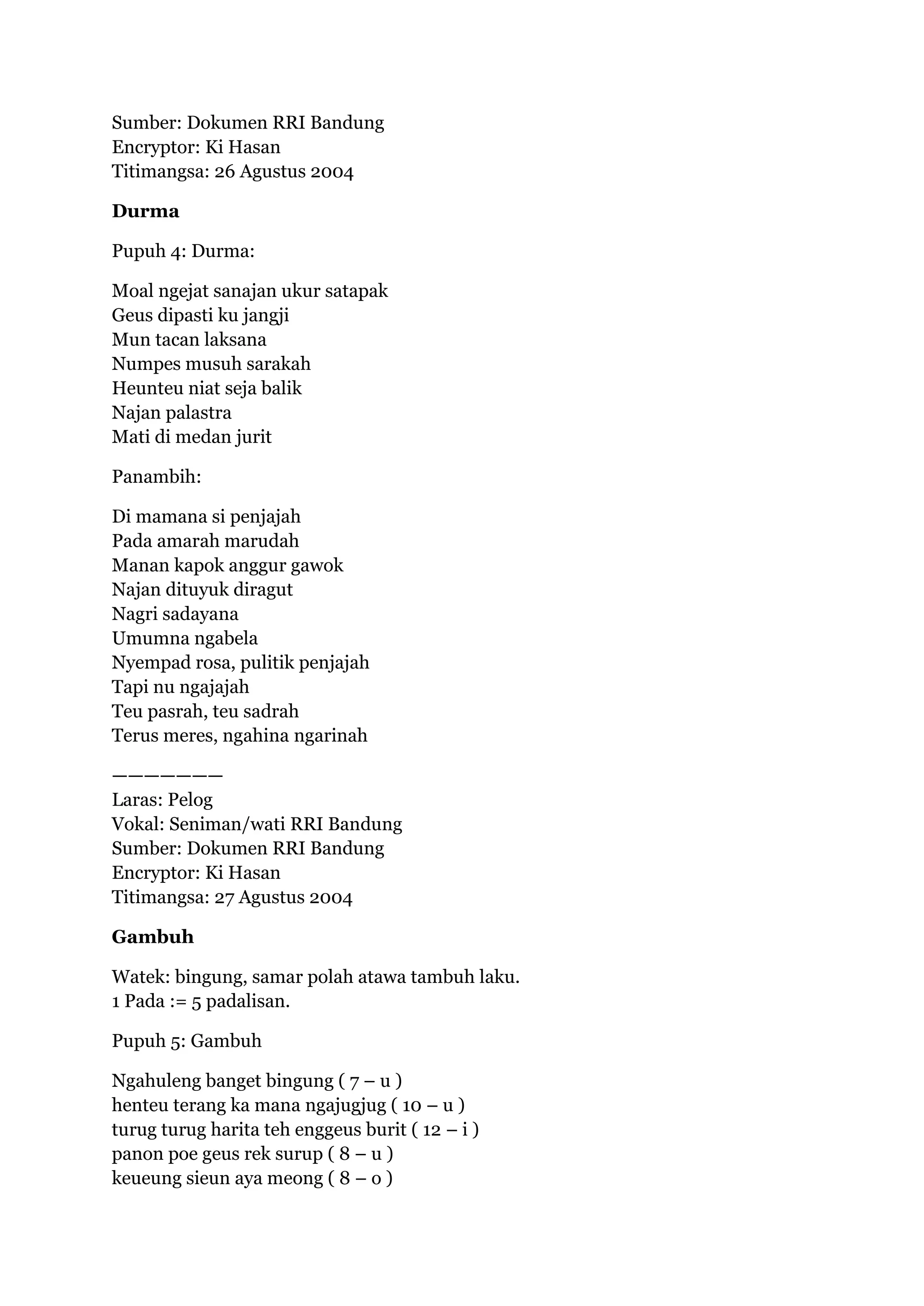 17 pupuh sunda | DOCX