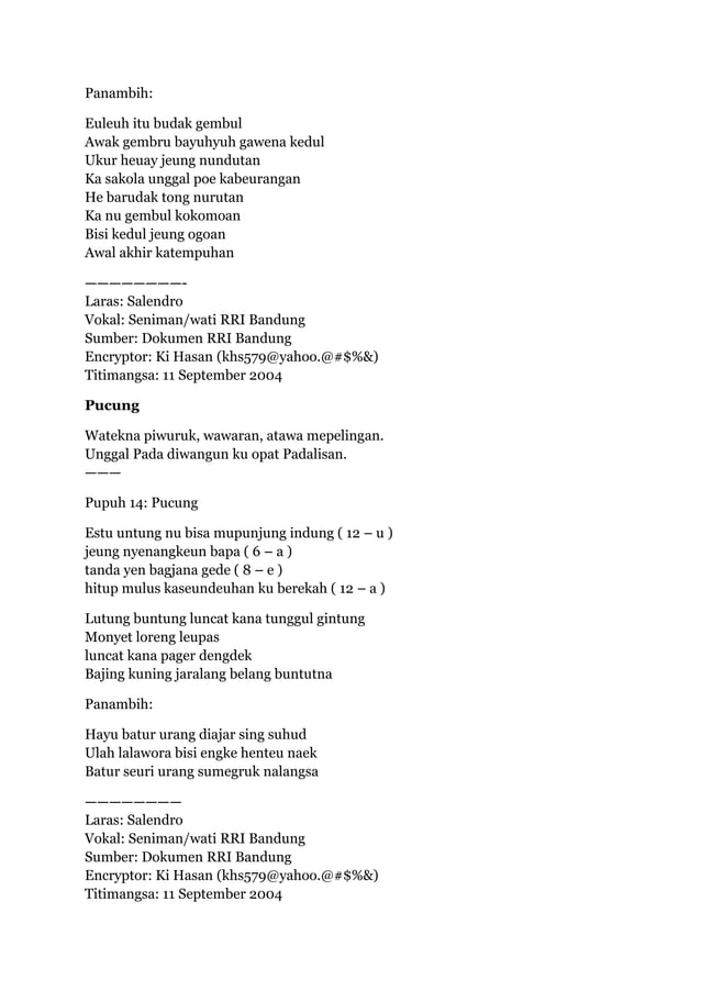 17 pupuh sunda | DOCX