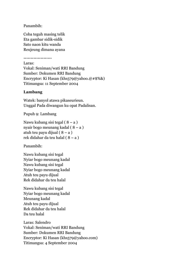 17 pupuh sunda | DOCX