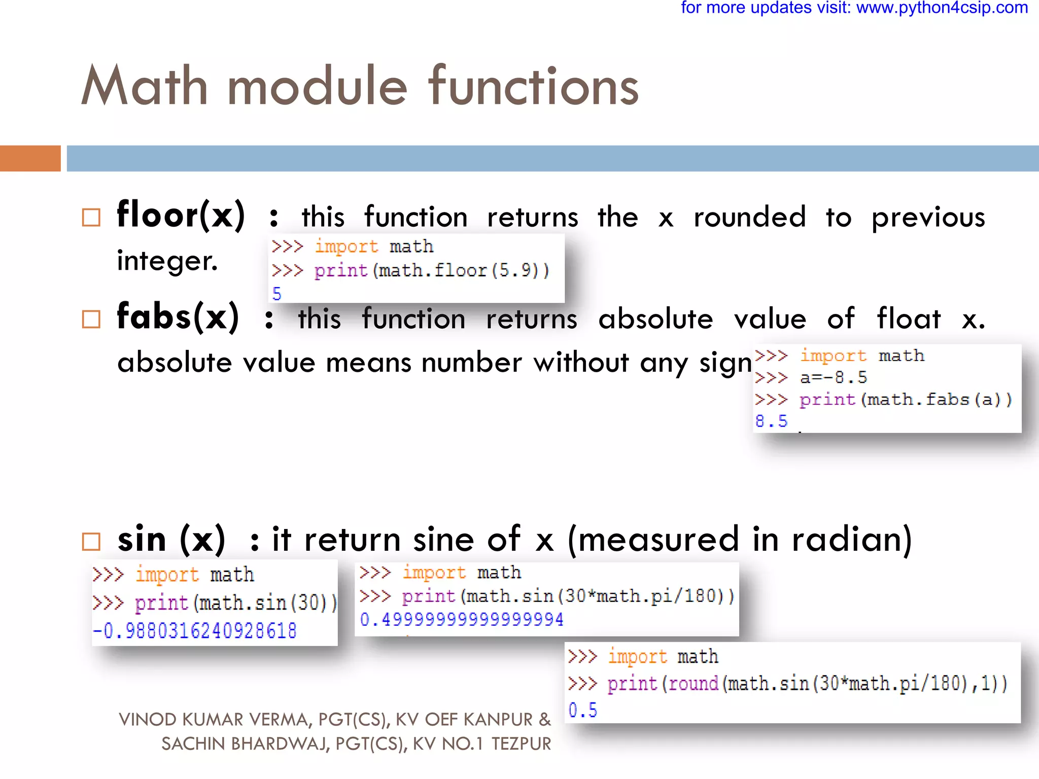 17 PYTHON MODULES-2.pdf | Programming Languages | Computing