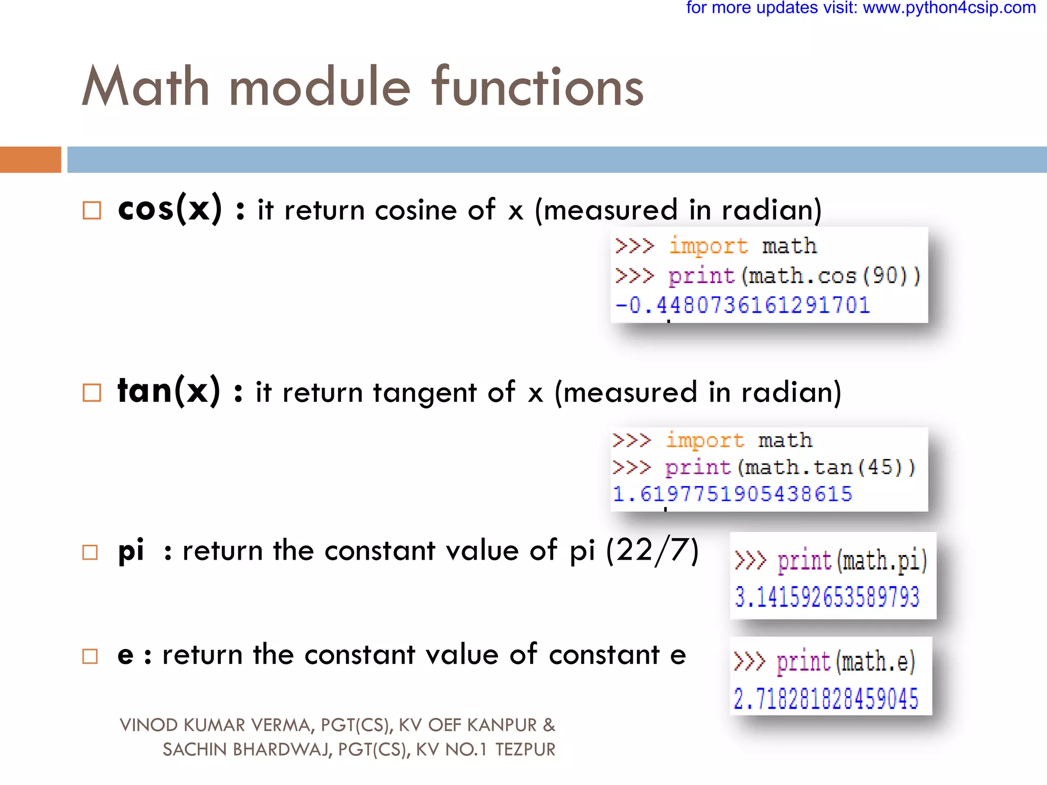 17 PYTHON MODULES-2.pdf | Programming Languages | Computing