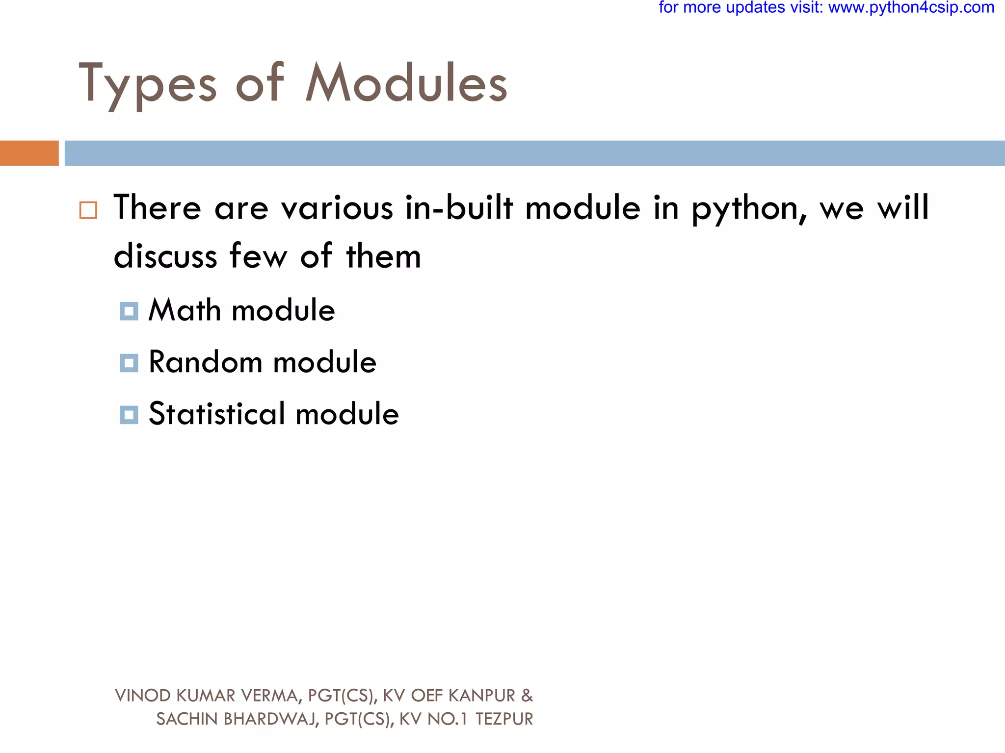 17 Python Modules 2pdf