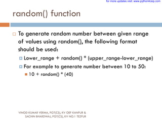 17 PYTHON MODULES-2.pdf | Programming Languages | Computing