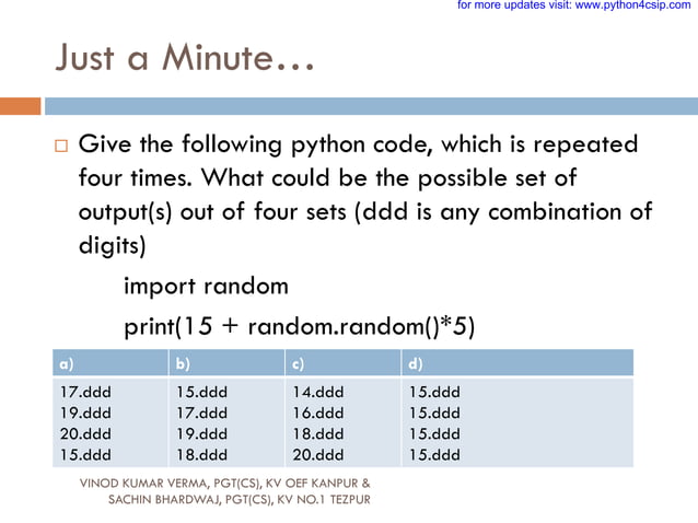 17 PYTHON MODULES-2.pdf | Programming Languages | Computing