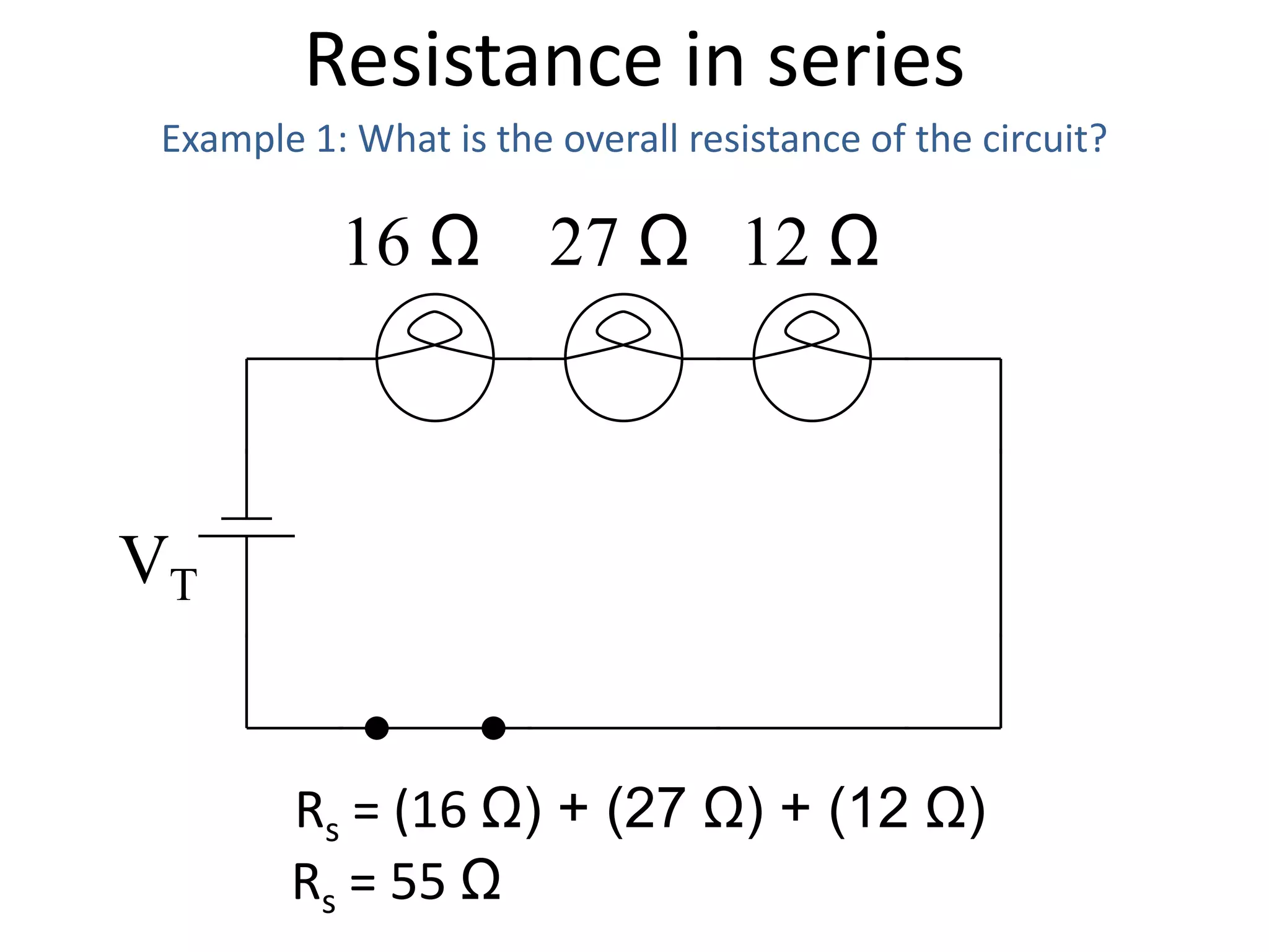 17 resistance in series and parallel | PPTX