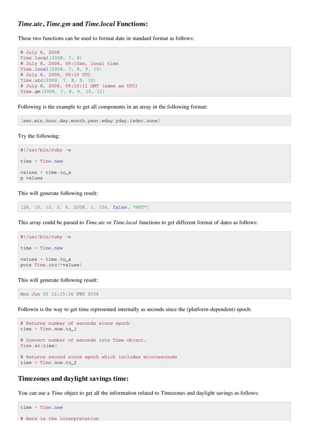 17 ruby date time | PDF