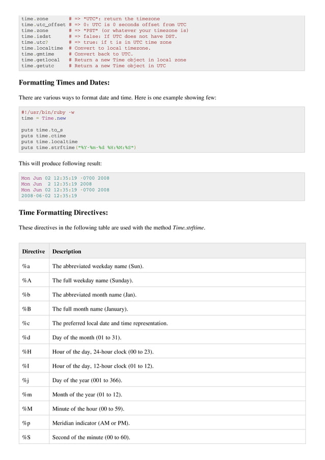 17 ruby date time | PDF
