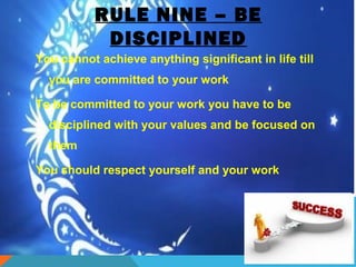 ten rules of success | PPT