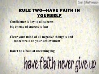 ten rules of success | PPT