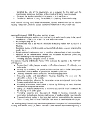 Rural housing in india | DOCX