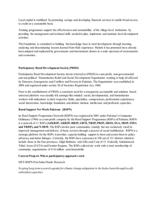 17 rural support projects role in rural development | PDF