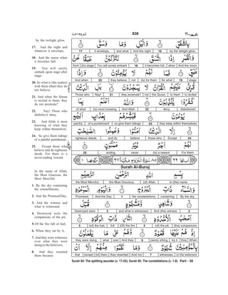 Quran_Word by word_amma_para (Juz 30) | PDF