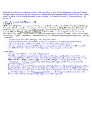 Tithing | PDF