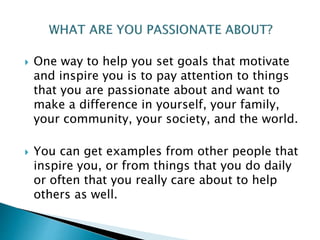 Set goals that motivate and empower you | PPT