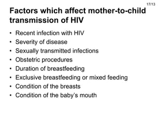 17 SlidesBF in HIV Mothers.ppt