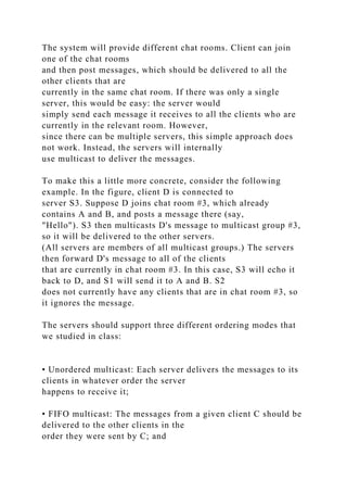 17 Spring 2018 Assignment 3 Chat server .docx