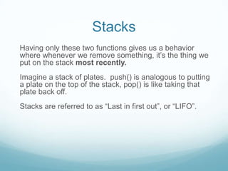 Stacks And Queues and representation .pptx