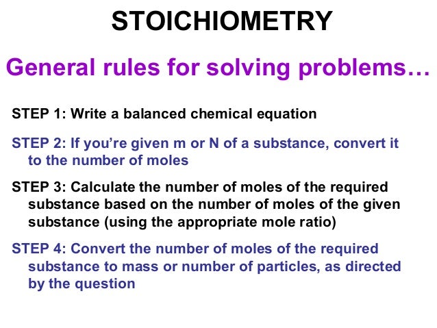 17 stoichiometry