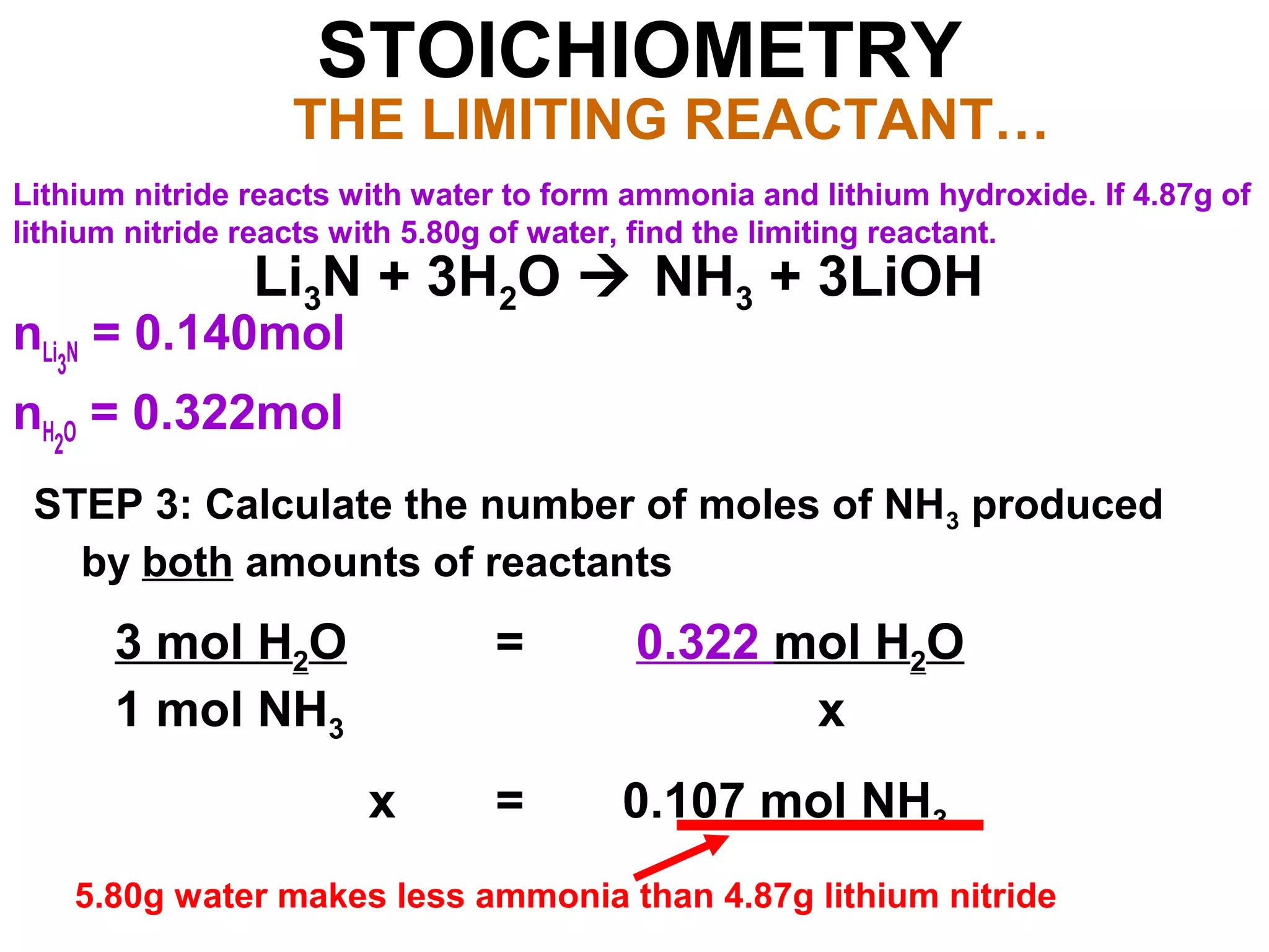 17 stoichiometry | PPT