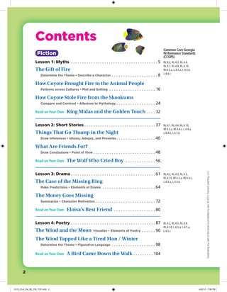 Georgia Common Core Support Coach, CCGPS Edition, Target: Reading ...