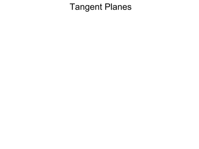 17 tangent planes and total differentials | PPT