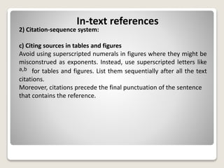 Citation styles in Council of Science Editors style guide | PPTX