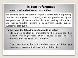 Citation styles in Council of Science Editors style guide | PPTX