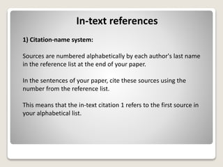 Citation styles in Council of Science Editors style guide | PPTX