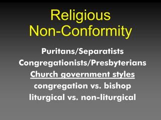 17th Century - Cavaliers & Puritans.ppt | Christianity | Religion ...