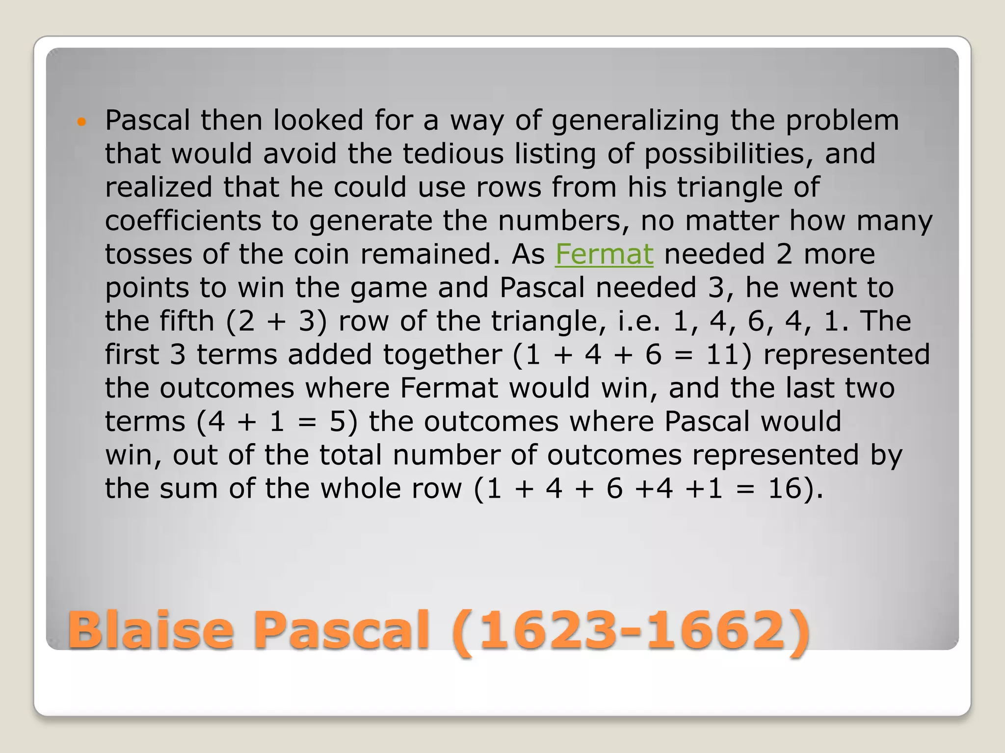 17th century history of mathematics | PPTX