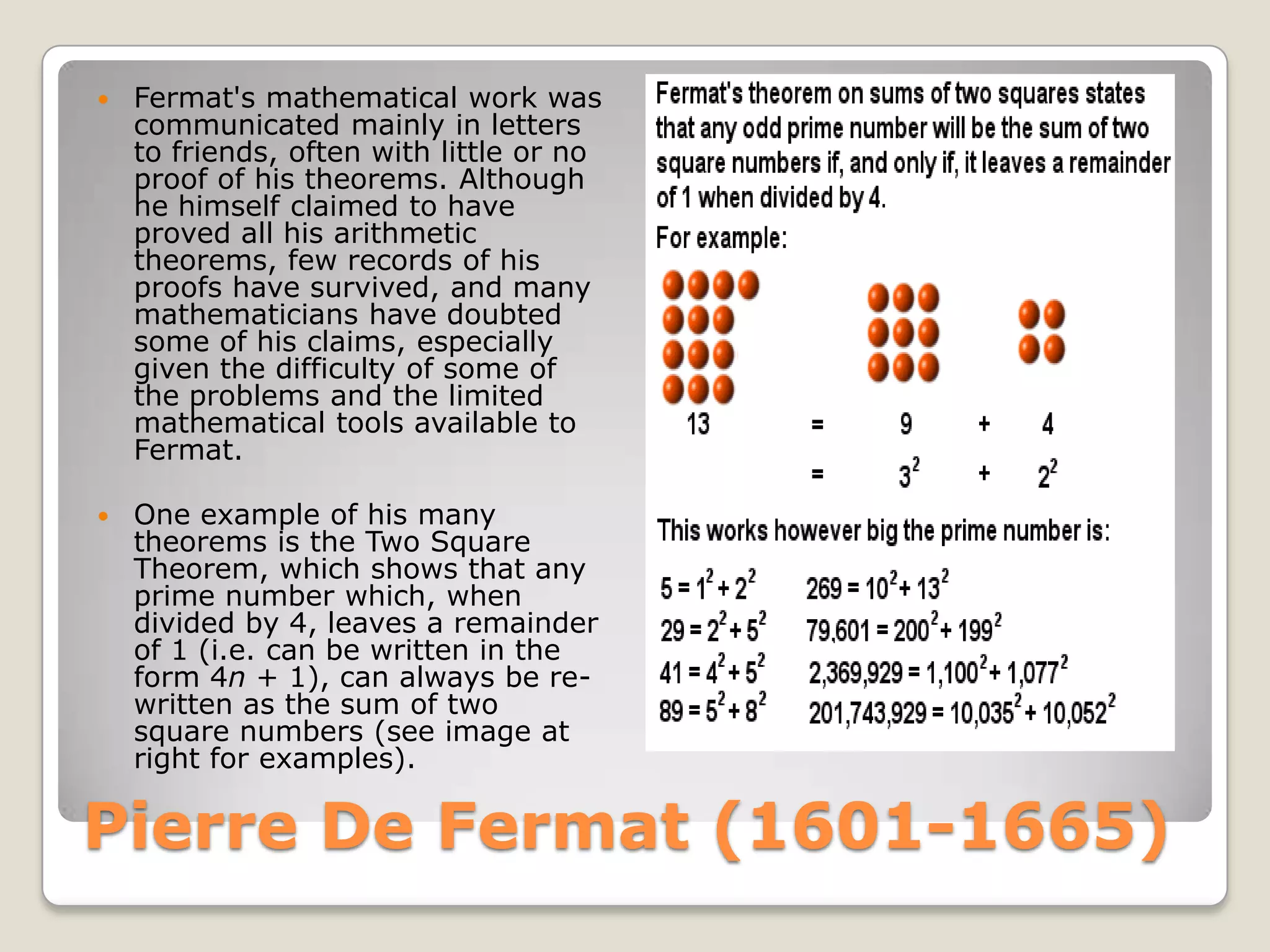 17th century history of mathematics | PPTX