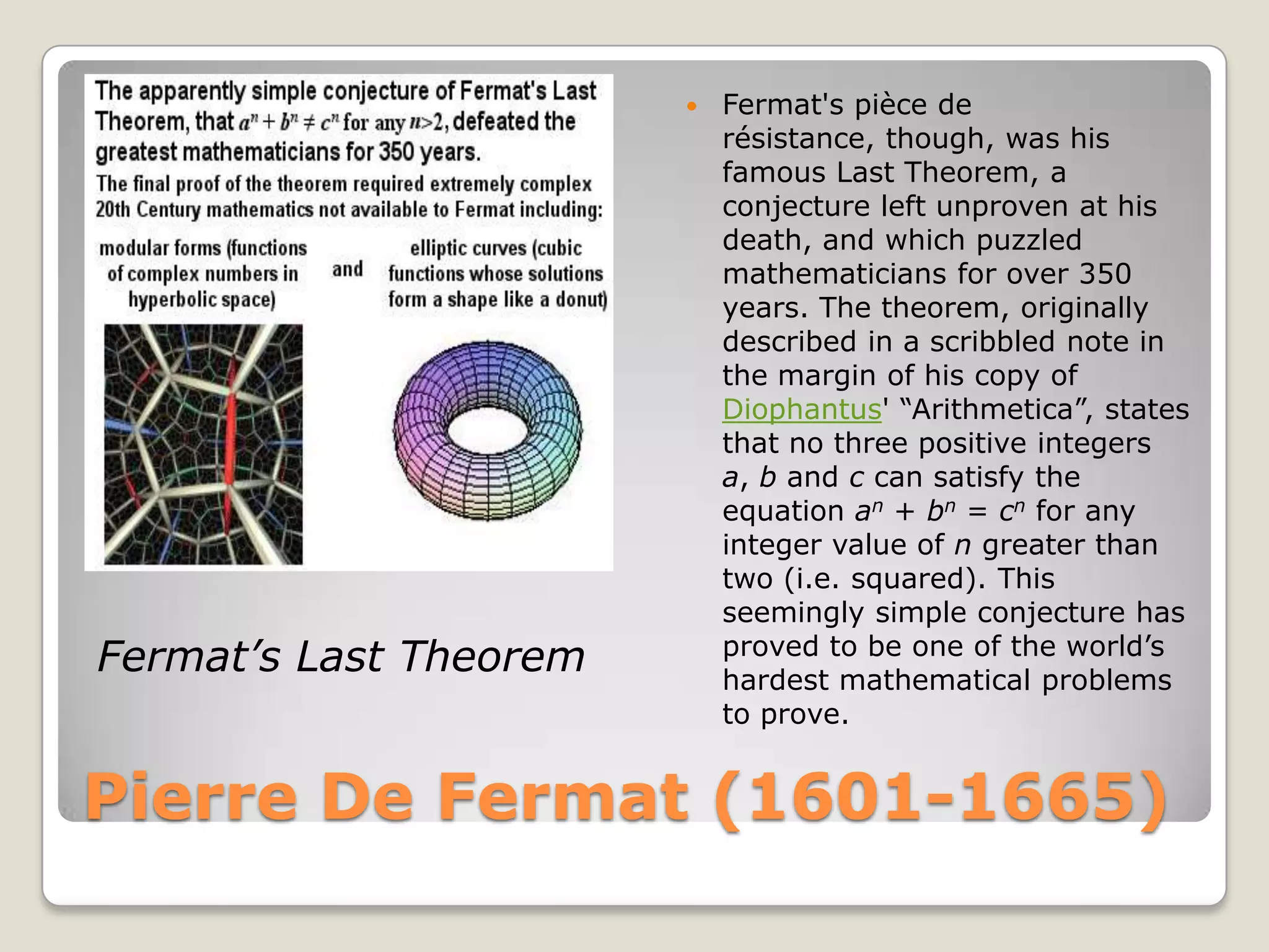 17th century history of mathematics | PPTX