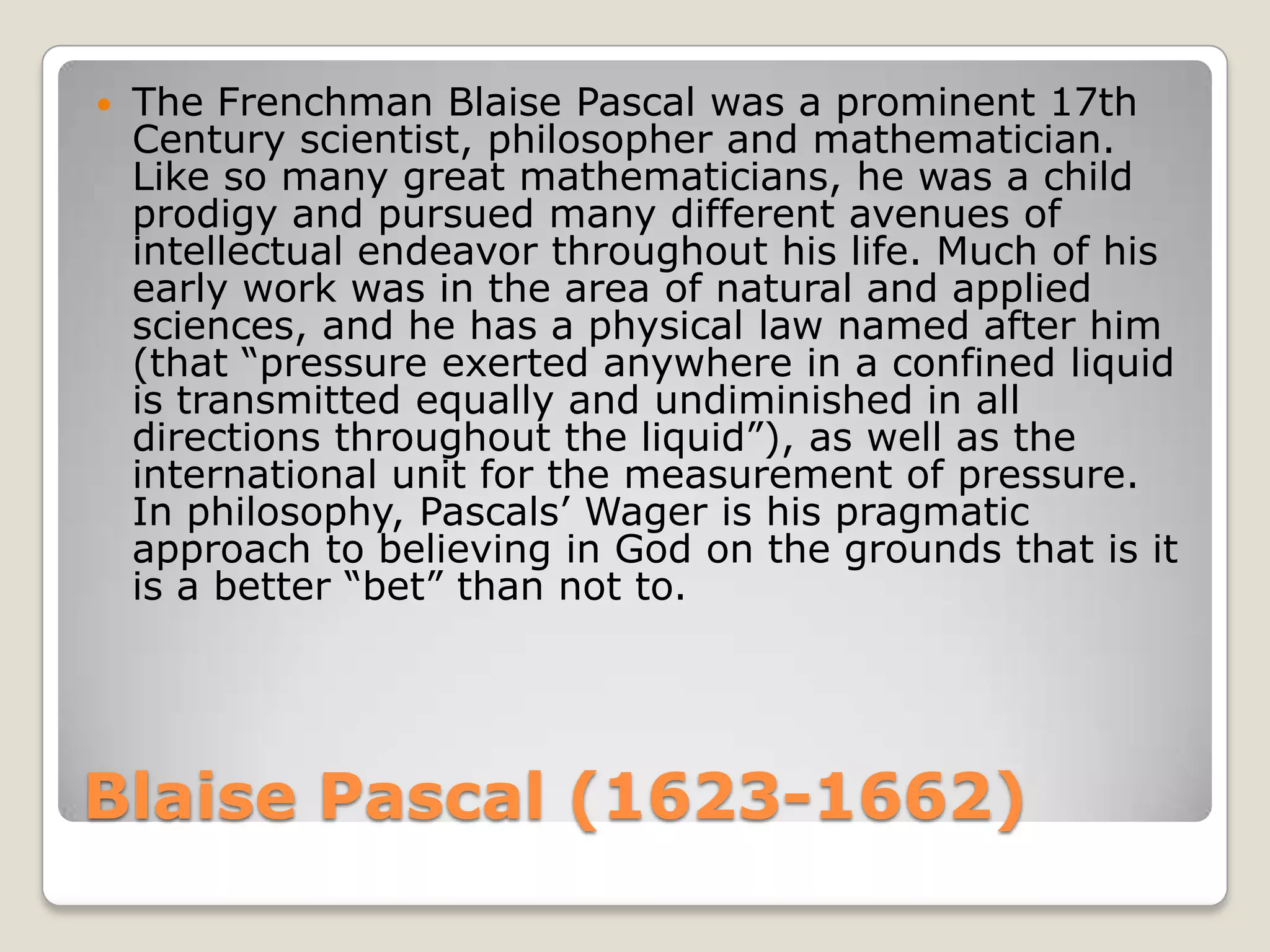 17th century history of mathematics | PPTX