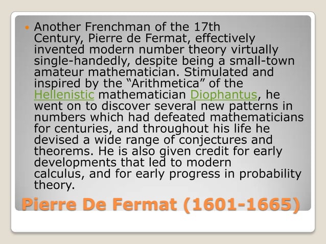 17th century history of mathematics | PPTX