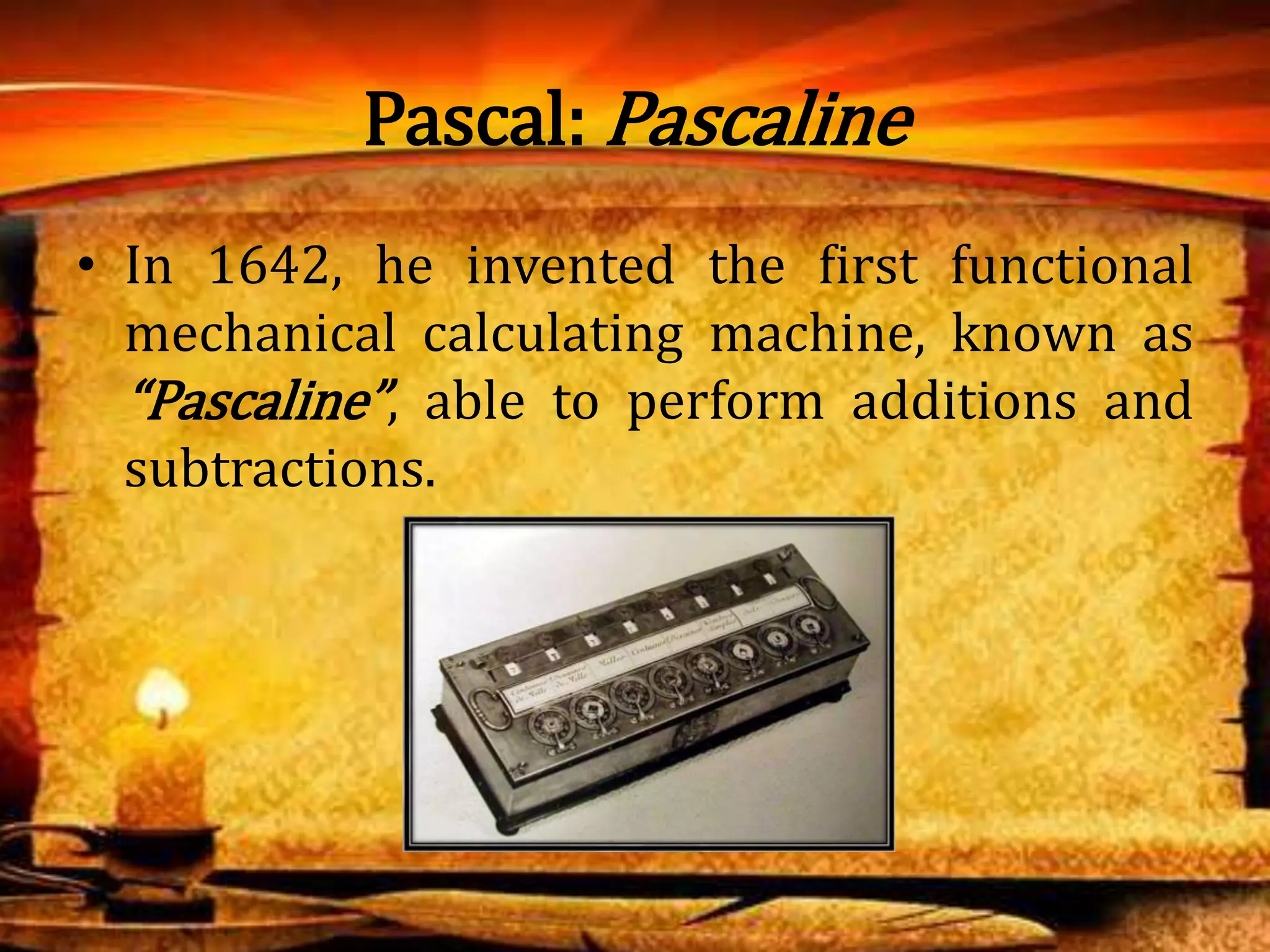 17th century mathematics (napier, mersenne, descartes, fermat, & pascal ...