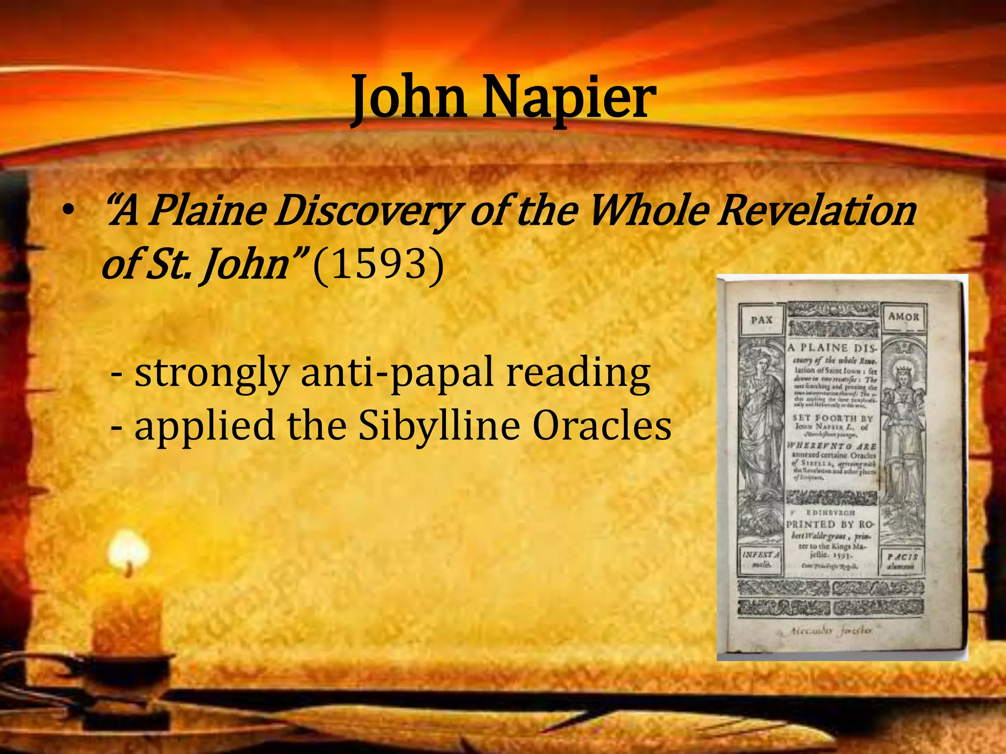 17th century mathematics (napier, mersenne, descartes, fermat, & pascal ...