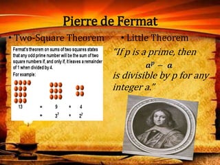 17th century mathematics (napier, mersenne, descartes, fermat, & pascal ...