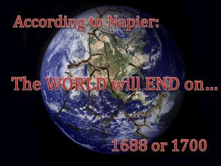 17th century mathematics (napier, mersenne, descartes, fermat, & pascal ...