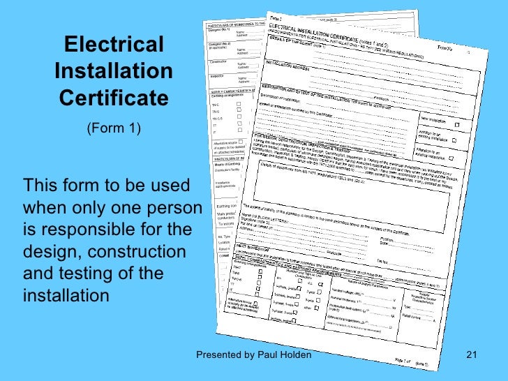 Electrical Installation Test Certificate Template - Toptemplate.my.id