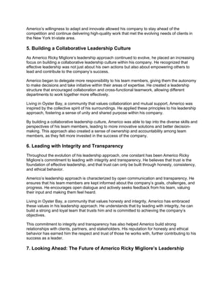 The Evolution of Americo Ricky Migliore’s Leadership Approach.docx