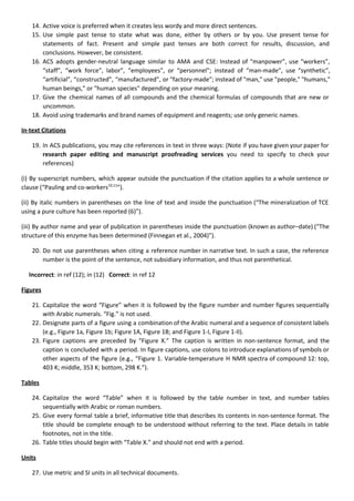 17 things to remember while styling your paper as per (acs) style guide ...