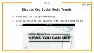 17 Tips for Teaching Social Media Marketing | PPTX